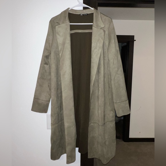Zara | Jackets & Coats | Suede Trench Coach | Poshmark